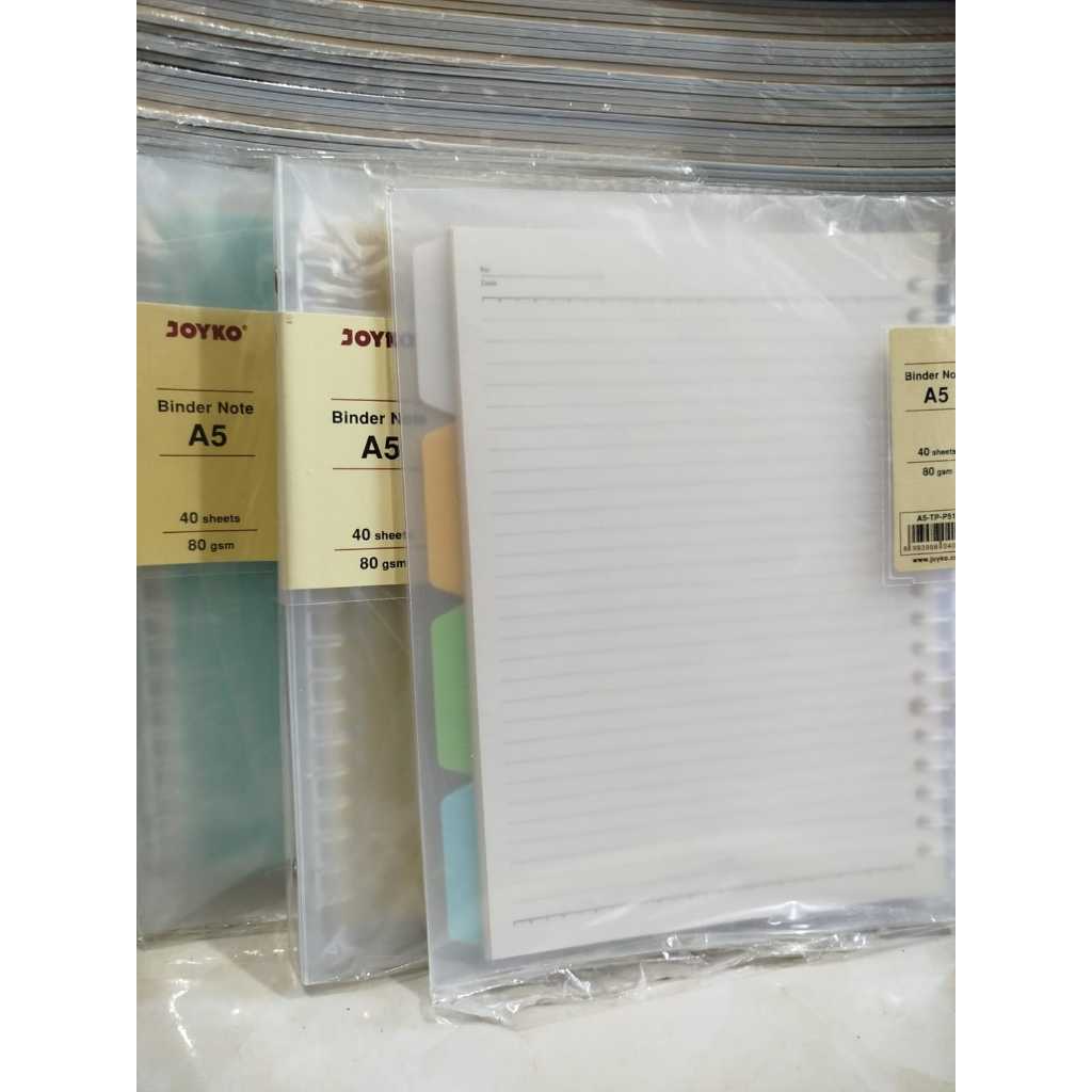 Jual JOYKO BINDER NOTE A5 / BUKU BINDER CATATAN PASTEL TRANSPARAN MOTIF ...