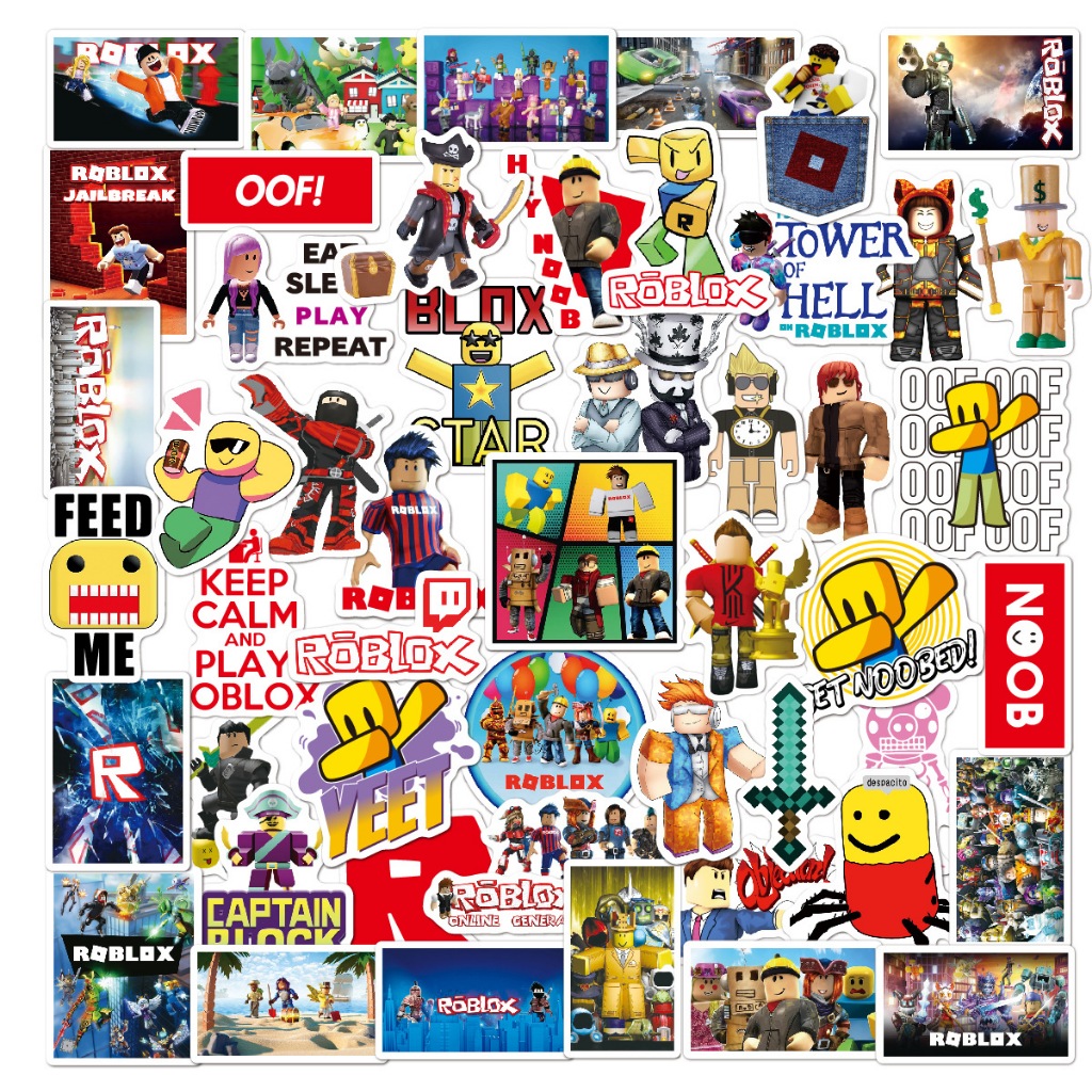 Jual STICKER VINIL ISI 50 PCS ROBLOX MOBILE GAME ANTI AIR AESTHETIC ...