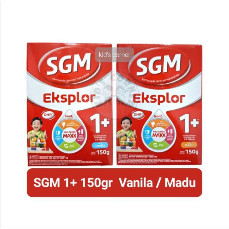 Jual SGM Eksplor 1+ Susu Bubuk Pertumbuhan Anak Usia 1-3 Tahun 150g 150 ...