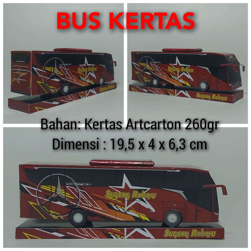 Jual Miniatur Bus Sugeng Rahayu Jetbus 5 | Shopee Indonesia