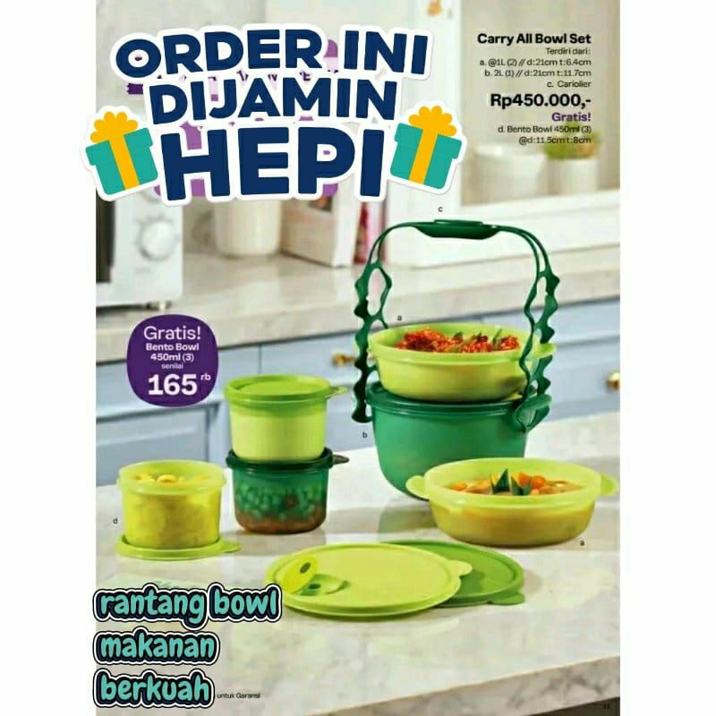 Jual Tupperware Carry All Bowl rantang | Shopee Indonesia