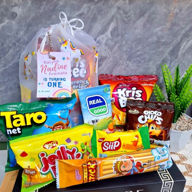 Jual FREE HANGTAG‼️ SNACK ULTAH ANAK | PARSEL ANAK | HADIAH LEBARAN ...