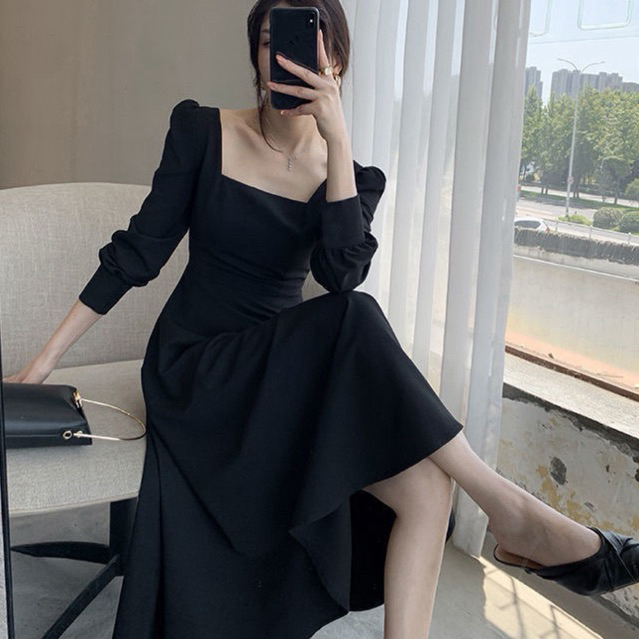 Jual Dress Smile【COD】DRESS SCUBA TEBAL ELEGAN M29 | Shopee Indonesia