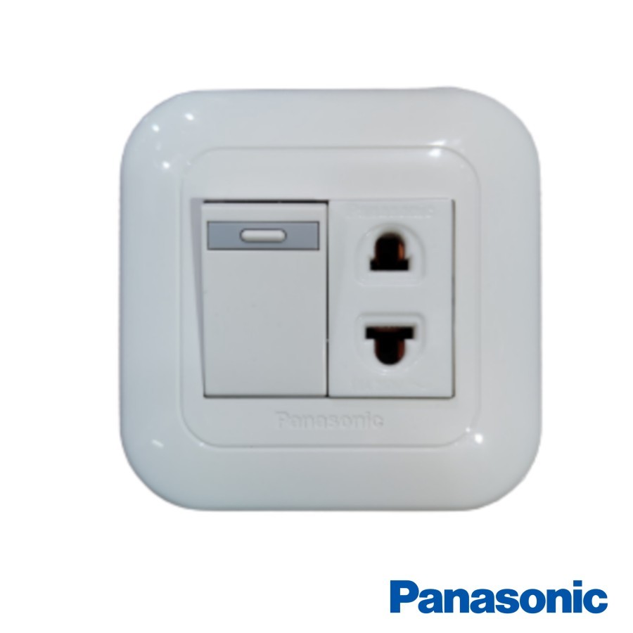 Jual PANASONIC Saklar Engkel 1G + Stop Kontak Universal WEJ10919 ...