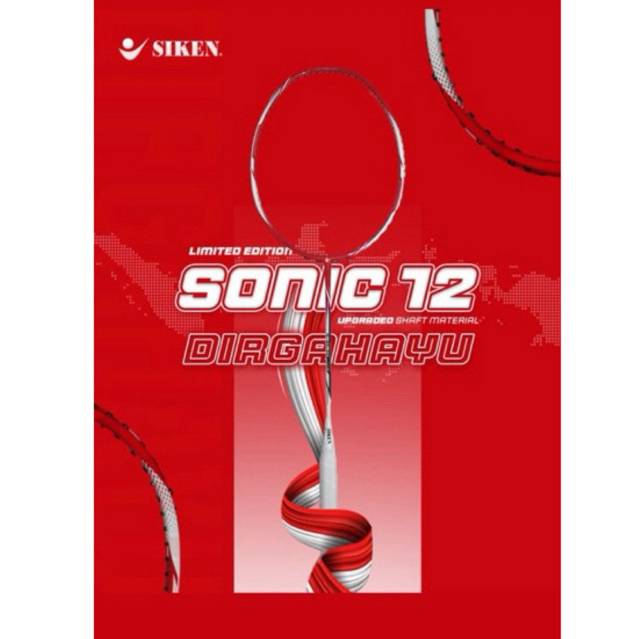Jual RAKET BADMINTON SIKEN SONIC 12 LIMITED EDITION MERAH PUTIH ...