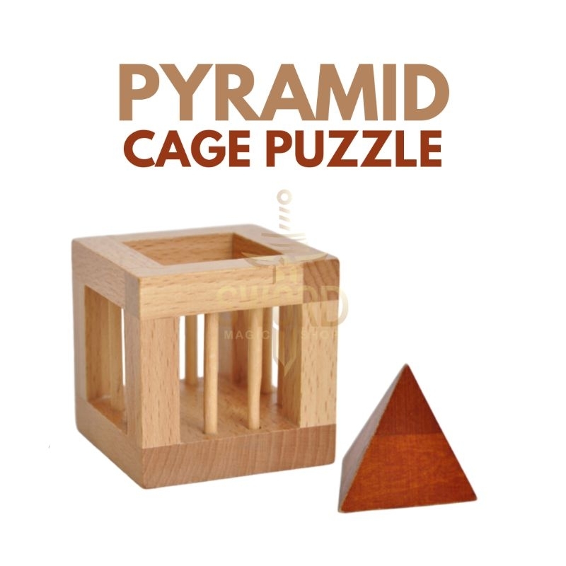 Jual Pyramid Cage Puzzle - Triangle Puzzle - Wooden Puzzle - Puzzle ...