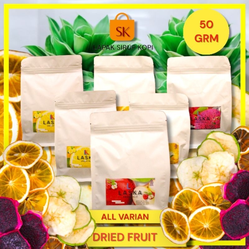 Jual Dried Fruit all varian 50 grm - lemon kering,nanas kering,buah naga kering, dehydrate fruit ...