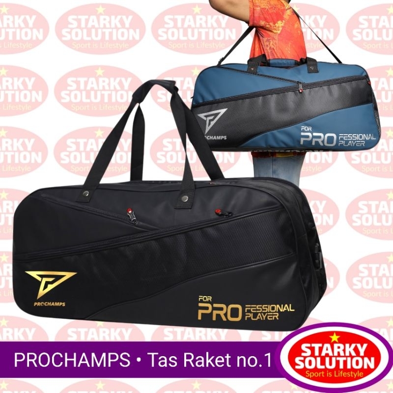 Jual Tas Raket PROCHAMPS PROFESSIONAL EDITION No 1 Badminton Tenis ...