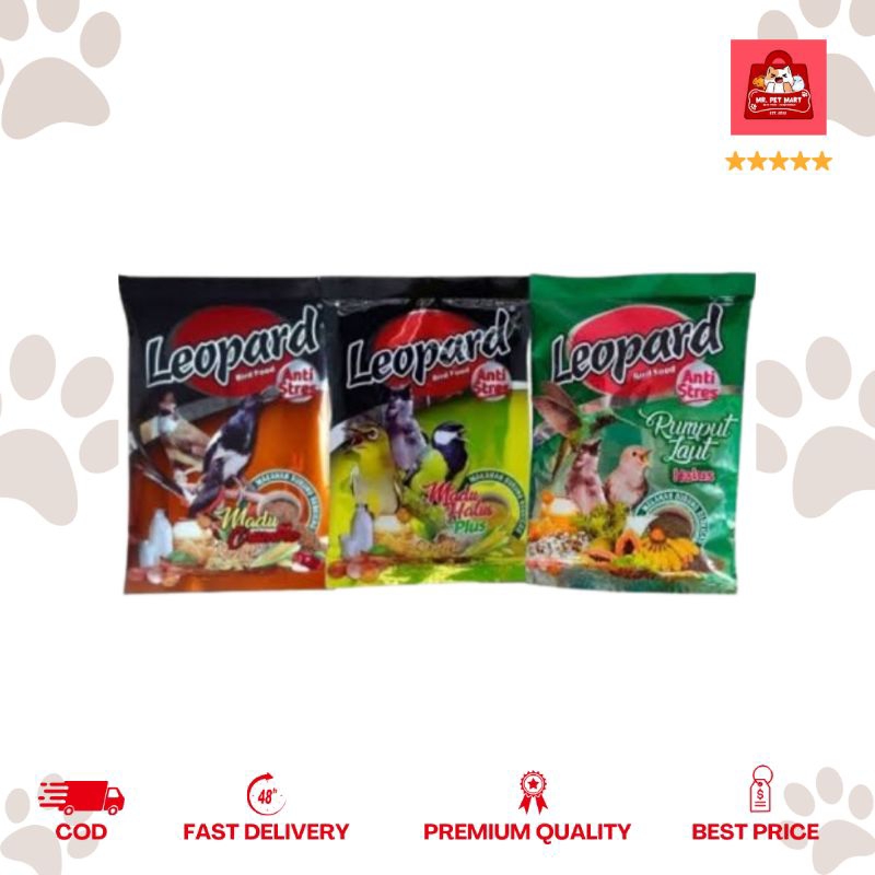 Jual LEOPARD 200GR | MAKANAN BURUNG BERKICAU | burung kecil | Pur halus ...