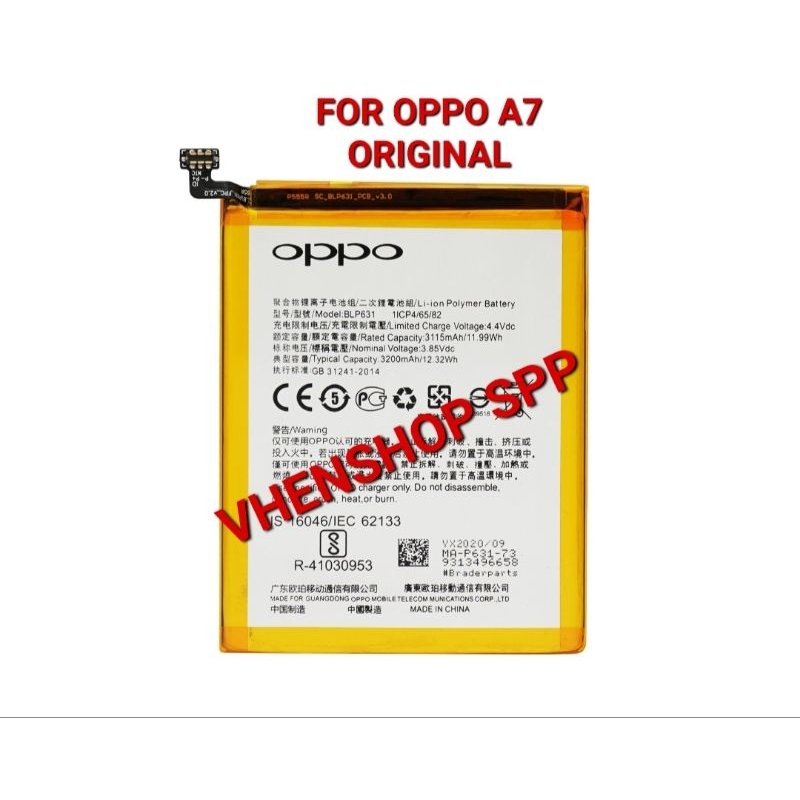 Jual batre baterai oppo A7 blp673 original battery | Shopee Indonesia