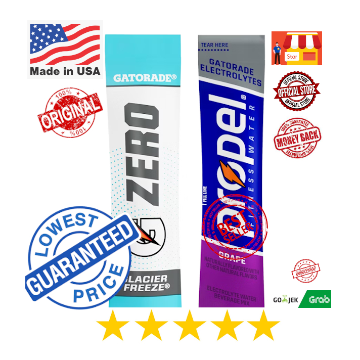 Jual Gatorade G Zero 2.75 gram | Propel Powder 2.5 gram USA | With ...