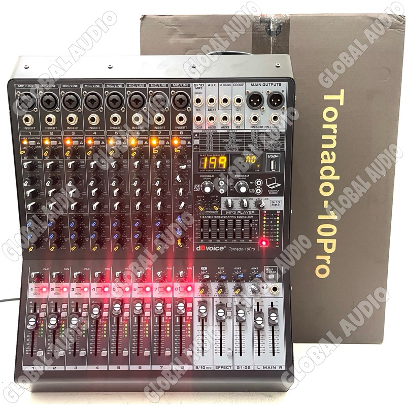 Jual Power Mixer dBvoice Tornado 10 PRO Original 10 Channel Power Mixer ...