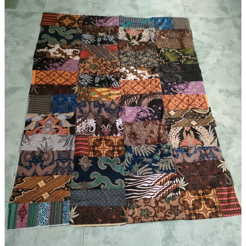 Jual kain perca batik sambung kain perca batik (100x100cm) | Shopee ...