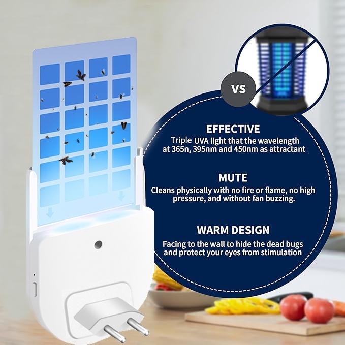 Jual Mosquito Killer Mini Mosquito Killer Insect Killer Plug UV ...