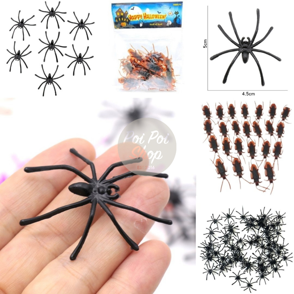 Jual Mainan Prank Halloween Kecoa Laba-laba Palsu Spider Toys Games ...