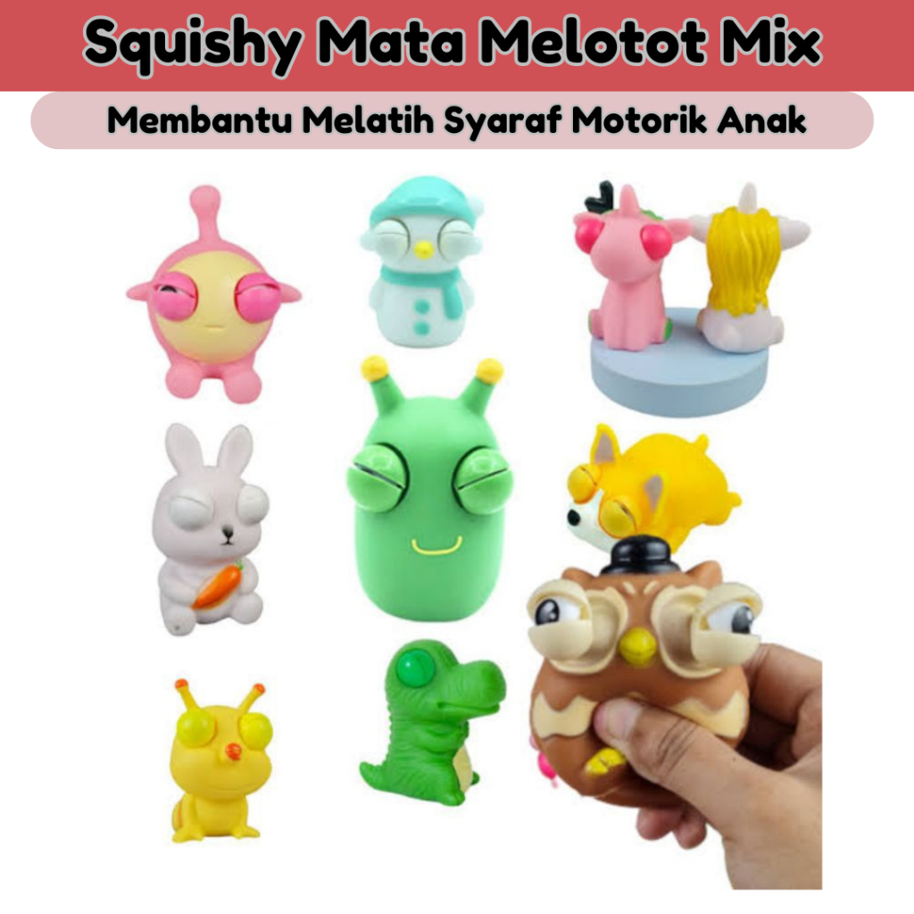 Jual Squishy Funny Fidget Toys Penghilang Stres Mainan Pencet Mata ...