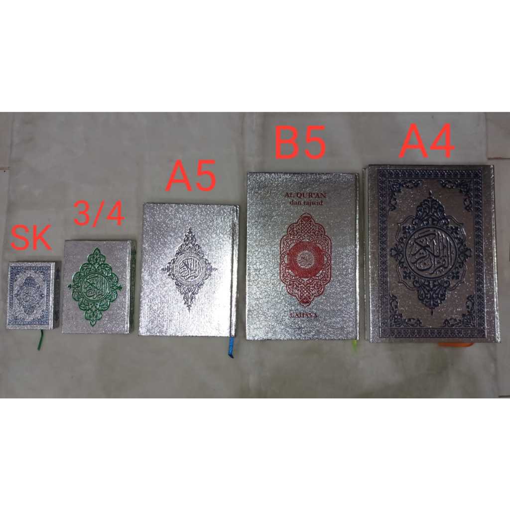 Jual ALQURAN MUSHAF PERAK NON TERJEMAH UKURAN MINI A7 SAMPAI BESAR A4 ...