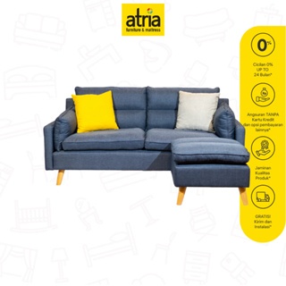 Jual Atria Marvel Sofa Model L 3 Seat + 1 stool | Shopee Indonesia