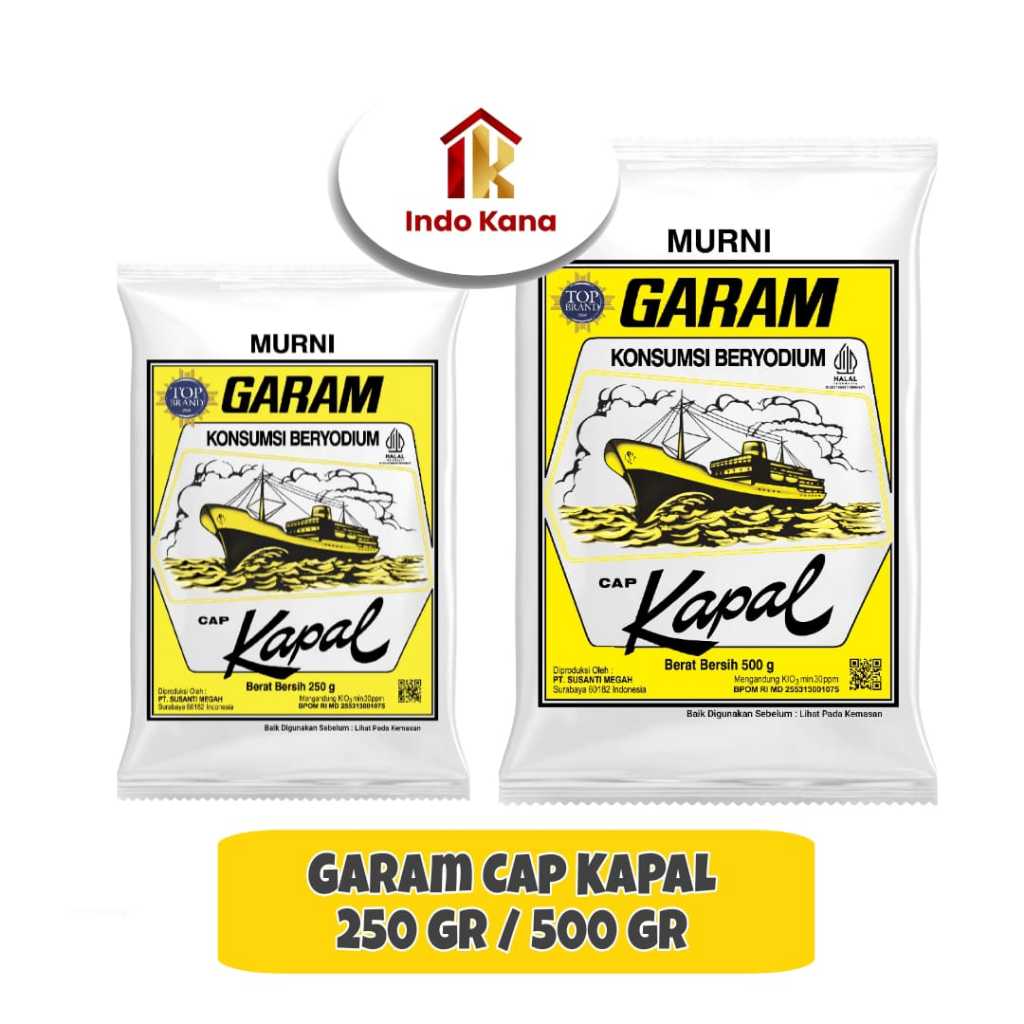 Jual Garam Cap KAPAL 250/500GR | Shopee Indonesia