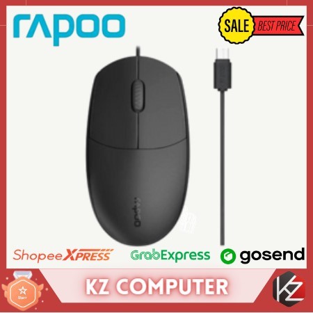 Jual Mouse RAPOO N100C Wired USB Type C | Shopee Indonesia