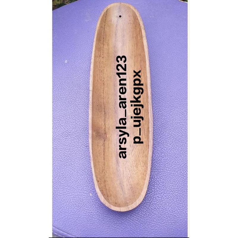 Jual tempat bakar dupa oval loncong 30cm mahoni | Shopee Indonesia