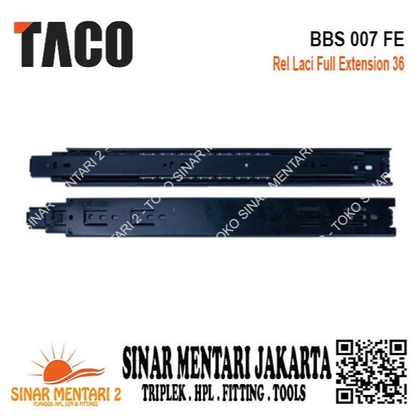 Jual TACO Rel Laci Full Extension 36 - BBS 007 FE | Shopee Indonesia