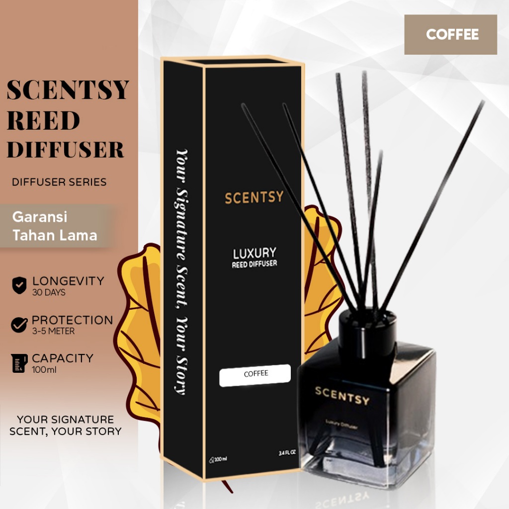 Jual SCENTSY Reed Diffuser COFFEE KOPI CAPPUCINO Hotel Series 100 ml Pengharum Ruangan ...