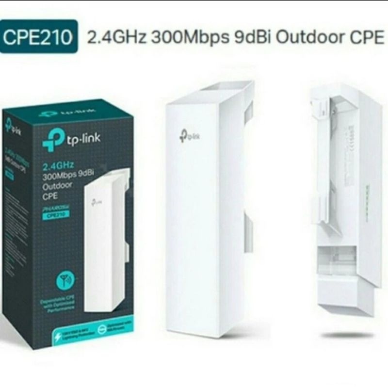 Jual TPLink CPE210 2.4GHz 300Mbps 9dbi Outdoor CPE 210 TPLink | Shopee ...