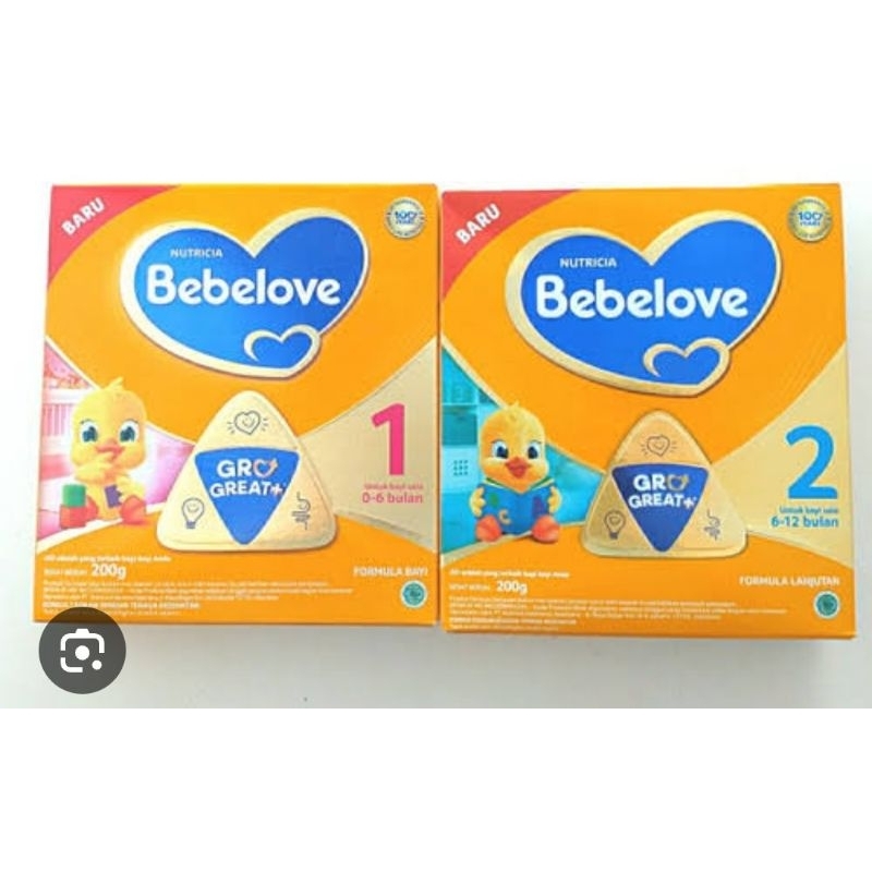 Jual Nutricia Bebelove 1 dan 2 200gr 1 Karton (24pcs) | Shopee Indonesia