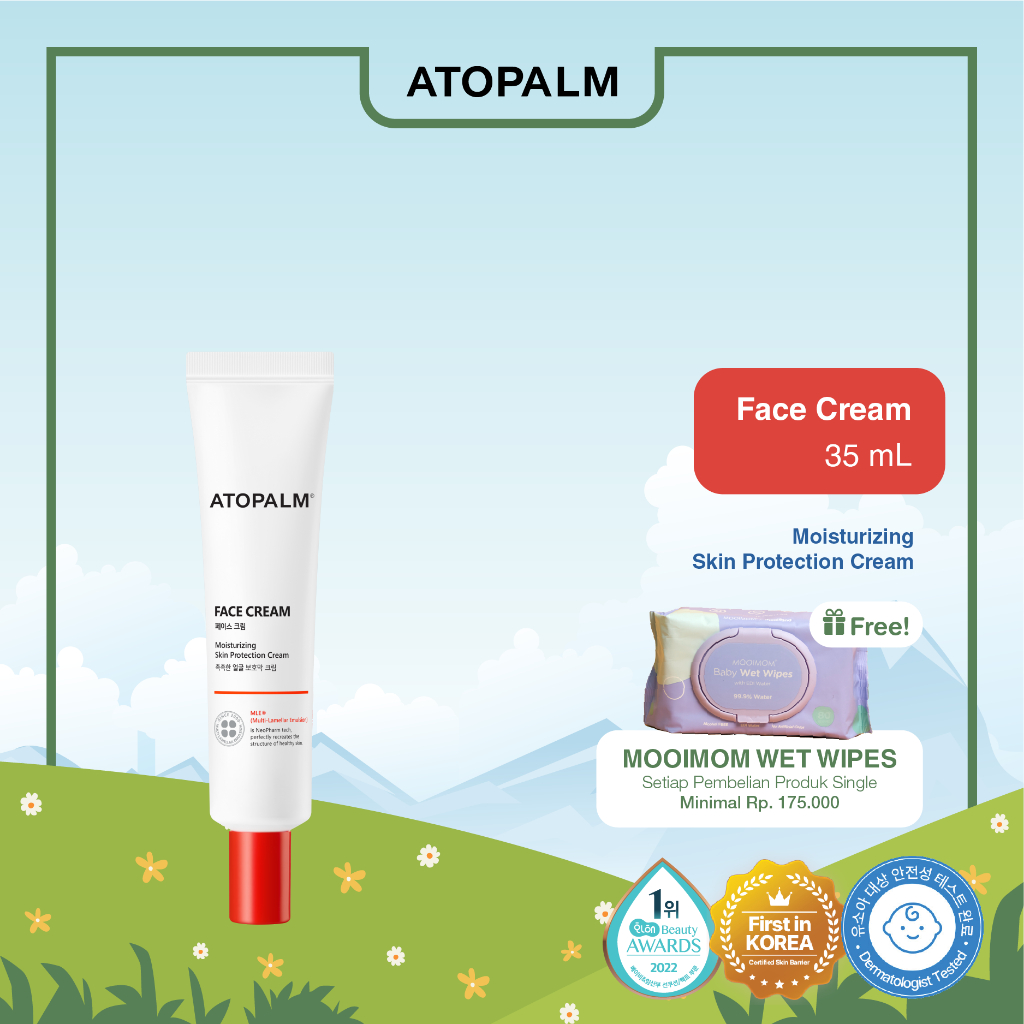 Jual ATOPALM Face Cream 35ml - Krim Wajah Bayi | Shopee Indonesia