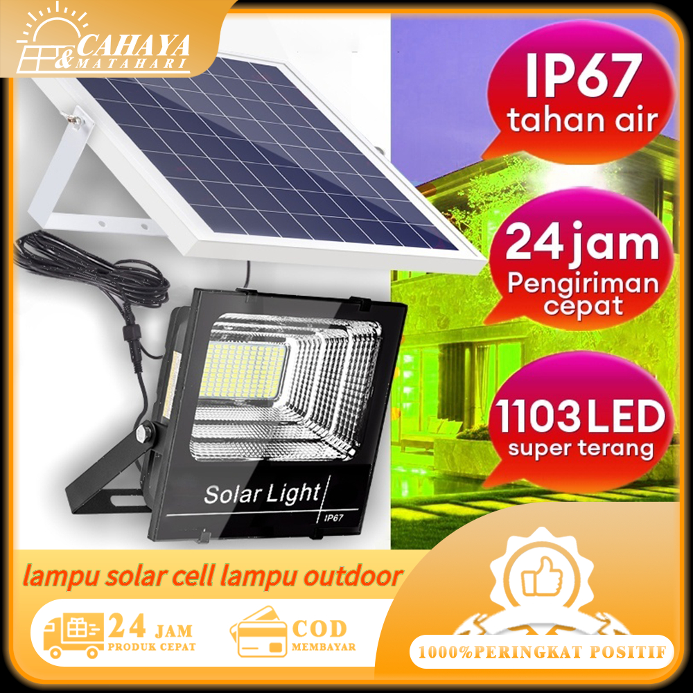 Jual lampu solar cell lampu outdoor IP67 Tahan air lampu panel surya ...