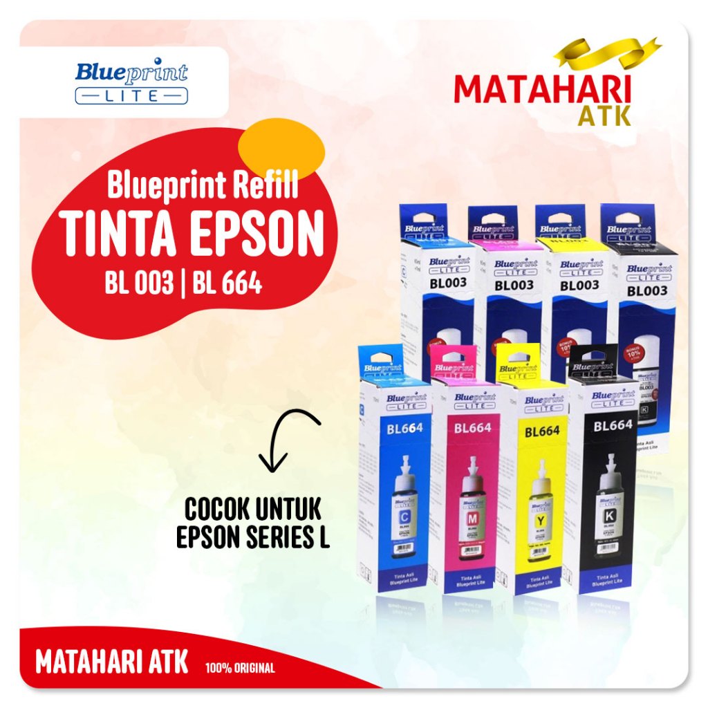 Jual Tinta Epson 664 70 ml Ink Refill for Printer L Series L120 L210 ...