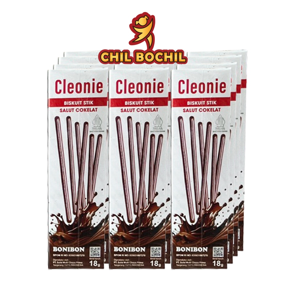 Jual CLEONIE BONIBON BISKUIT STIK COKELAT PER1 PAK ISI 12 PCS X 18 GRAM ...