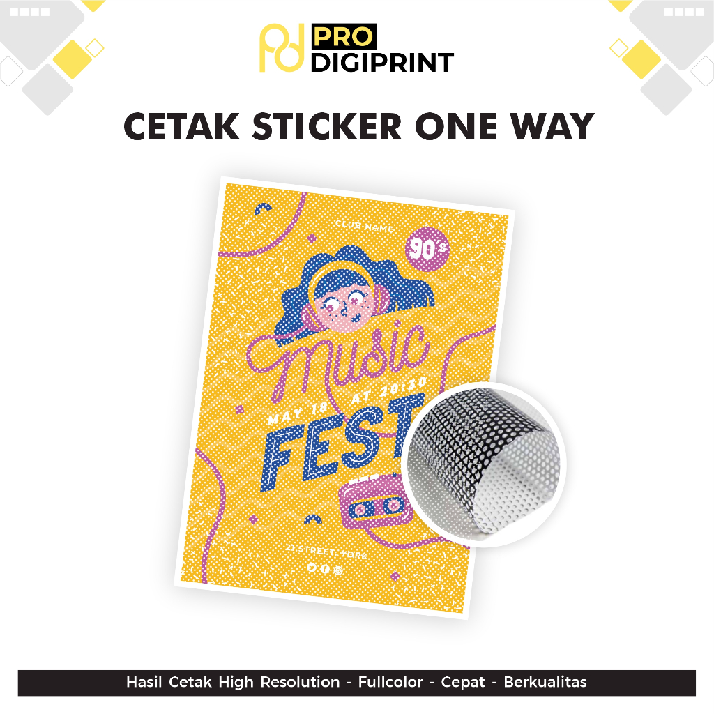 Jual Sticker One Way Vision ( Pro Digiprint ) | Shopee Indonesia