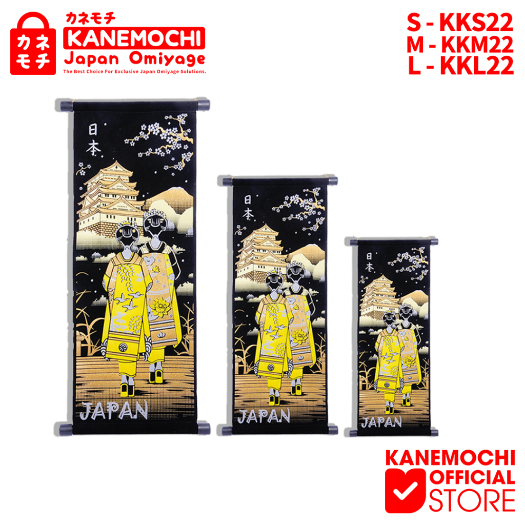 Jual KANEMOCHI EKSKLUSIF KAKEJIKU GOLD GEISHA & OSAKA CASTLE JAPAN - HIASAN DINDING - HIASAN ...