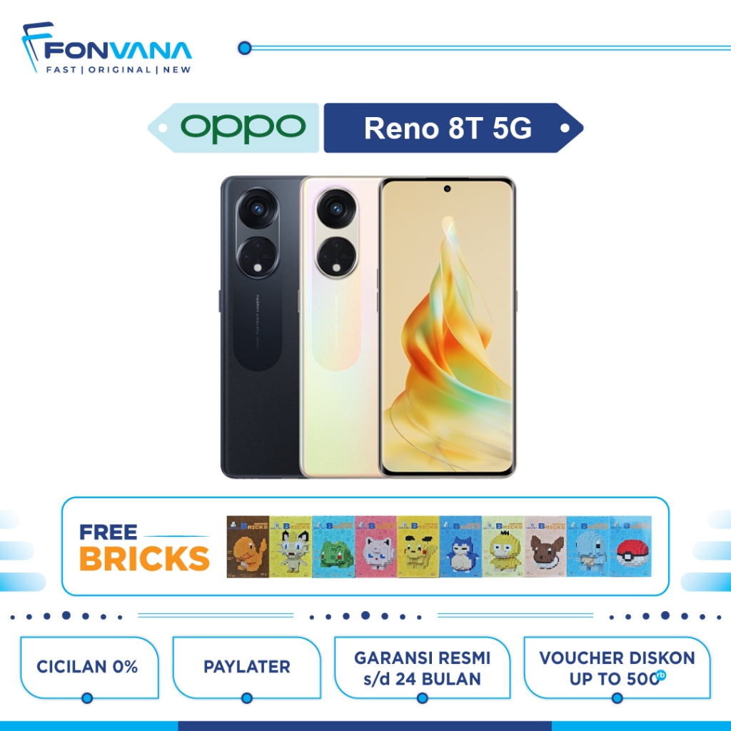 Jual Oppo Reno 8T 5G | Reno8T 5G Snapdragon 695 5G Camera Utama 108MP 8/256GB Garansi Resmi ...