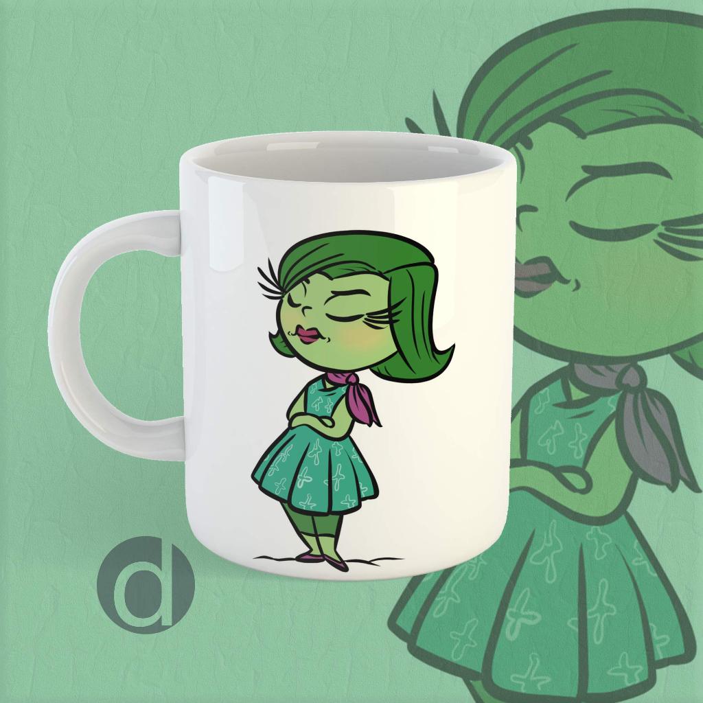 Jual Mug Kartun Karakter Inside Out Disgust | Shopee Indonesia