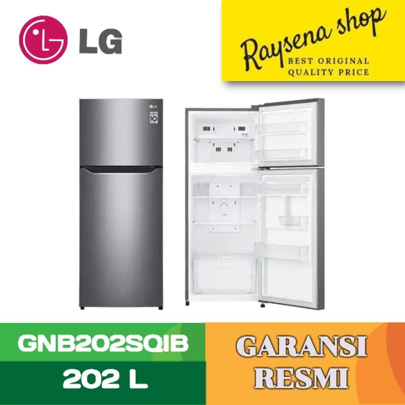 Jual LG KULKAS 2 PINTU KECIL SMALL 2 DOOR REFRIGERATOR GNB202SQIB ...