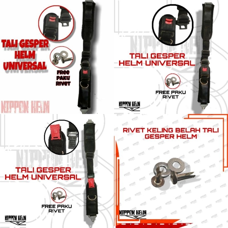 Jual Tali helm uni versal pnp kyt ink mds bms hiu arl tsk g2 ava virtu ...