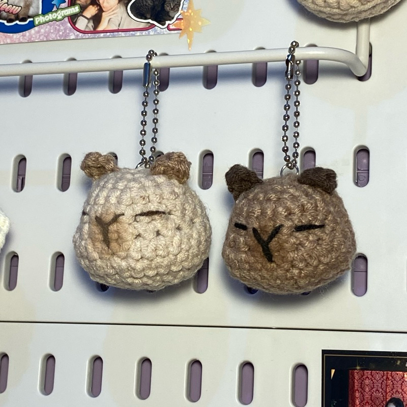 Jual [Pre Order] Capybara Keychain Crochet | Gantungan Kunci Capibara ...