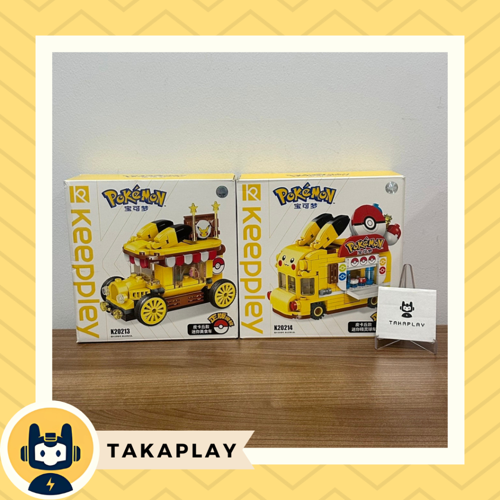 Jual Mainan Keeppley Bricks Mini Bus Van Car Pokemon Pikachu K20213 ...