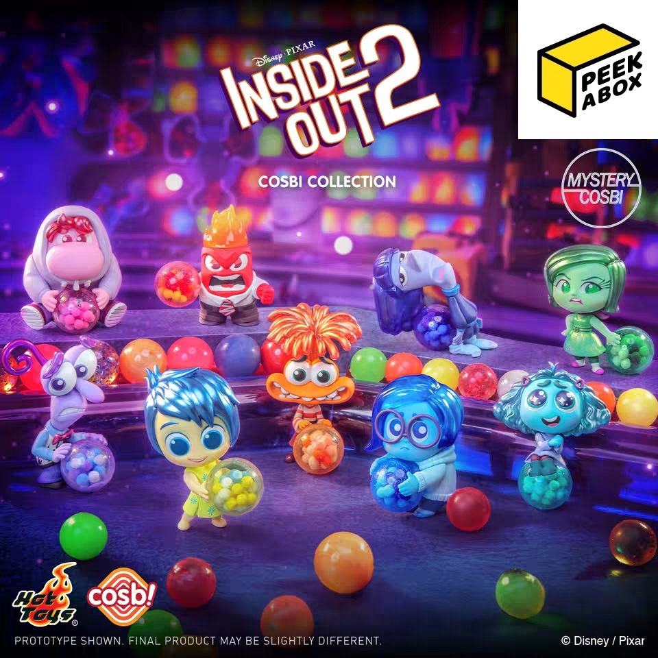 Jual [Peek A Box] Cosbi Hot Toys Inside Out 2 Disney Pixar Blind Box ...