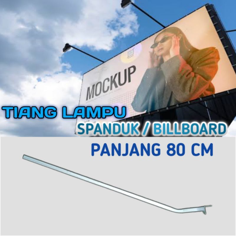Jual TIANG PENGAIT LAMPU SOROT BILLBOARD SPANDUK 80 CM | Shopee Indonesia