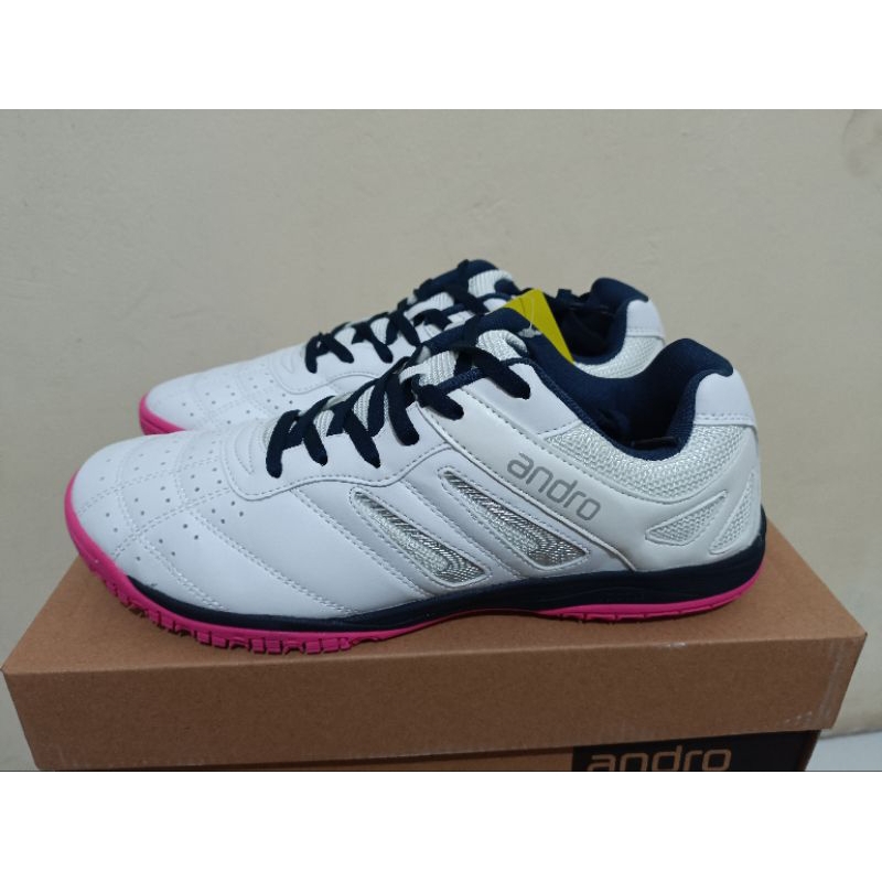 Jual SEPATU TENIS MEJA ANDRO SHUFFLE STEP 2 WHITE PINK ORIGINAL ...