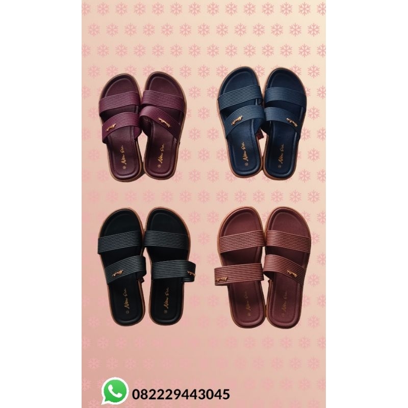 Jual Sendal Slop Wanita 2 Tali | Shopee Indonesia