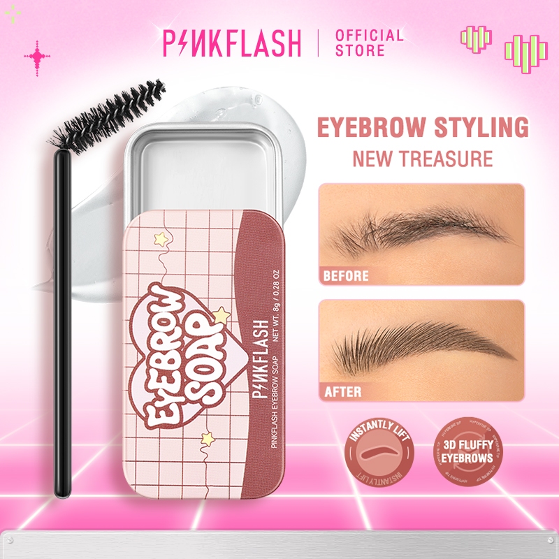 Jual PINKFLASH 3D Eyebrow Soap Eyebrow Gel Membentuk Alis secara Instan ...