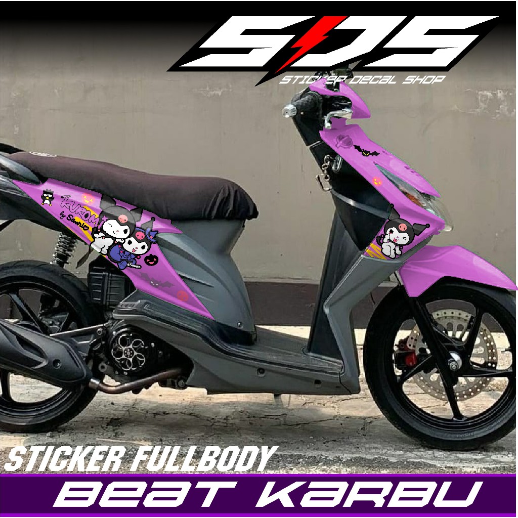 Jual Sticker Decal Full Body Motor Honda Beat Karbu 2008-2012 - Stiker ...