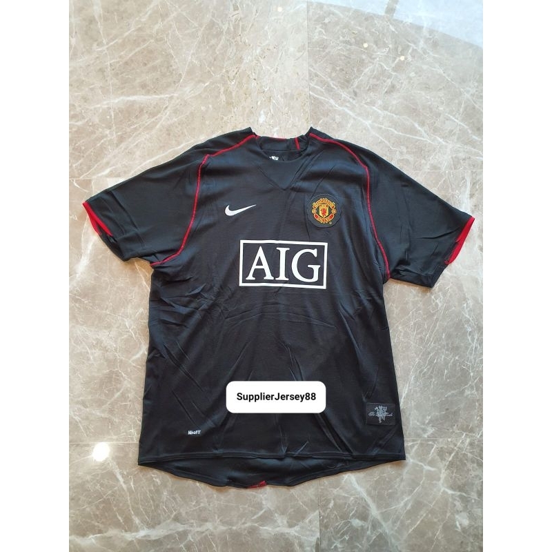 Jual RETRO JERSEY BOLA MU AWAY AIG 2008 GRADE ORI IMPORT | Shopee Indonesia