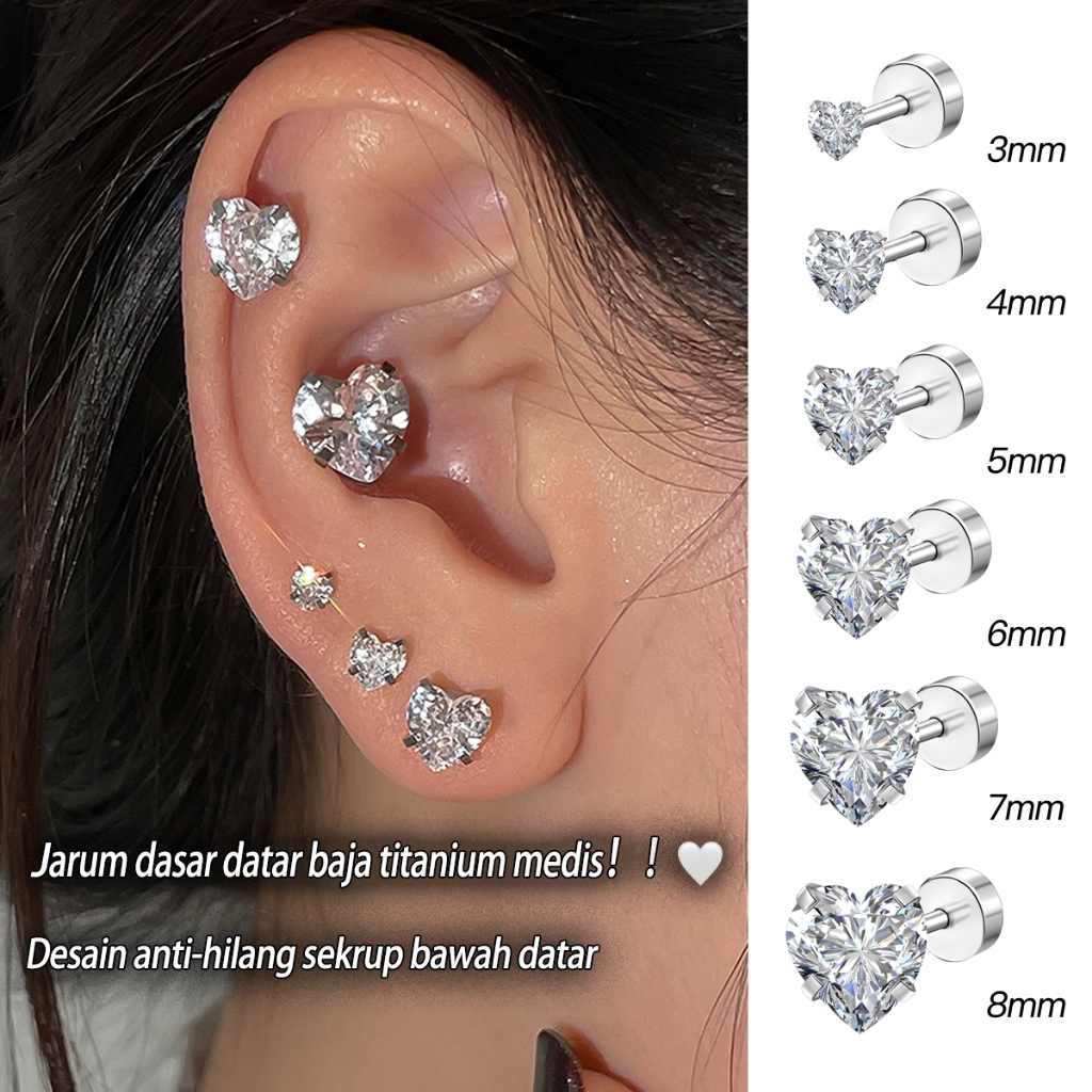 Jual Ear Partner Anting baja titanium medis hipoalergenik untuk wanita ...