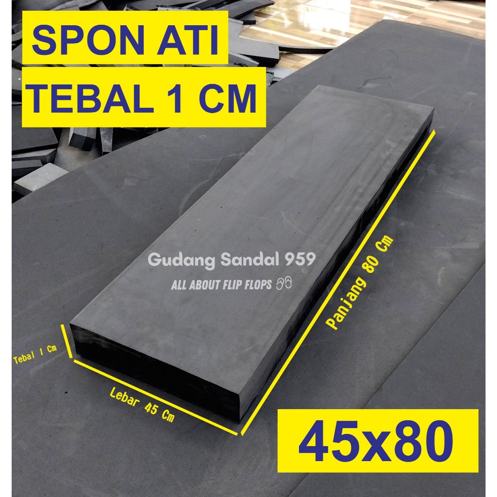 Jual SPON ATI / BUSA ATI / SPON EVA TEBAL 1 CM WARNA HITAM LEBAR 45 CM ...